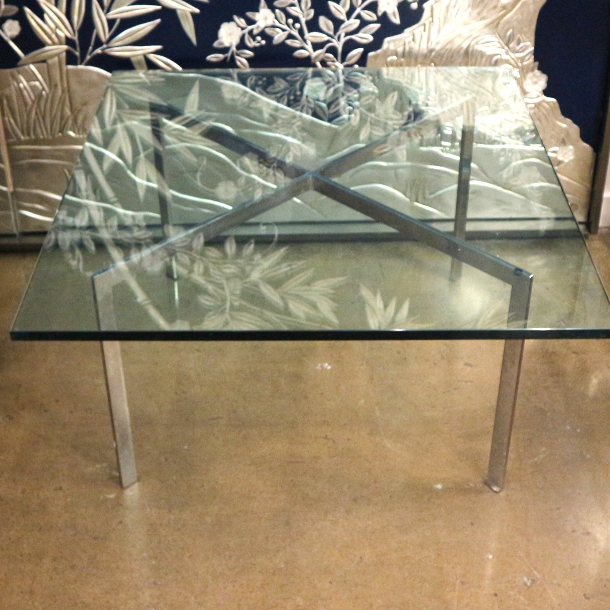 Chrome & Glass Coffee Table – Dulce Interior Consignment Showplace
